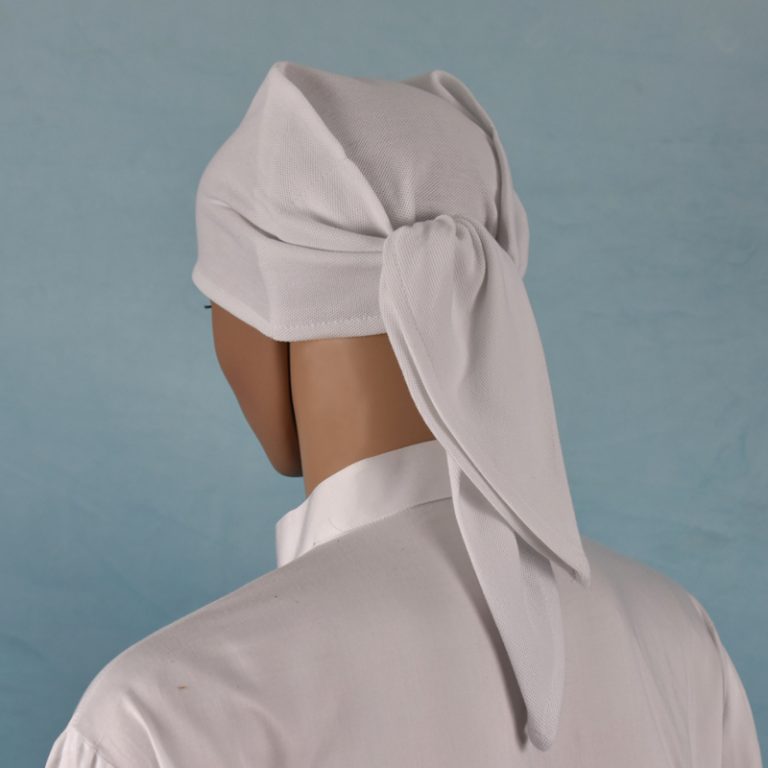 Unisex head wrap in cotton jersey, inspired by Japanese chefwear